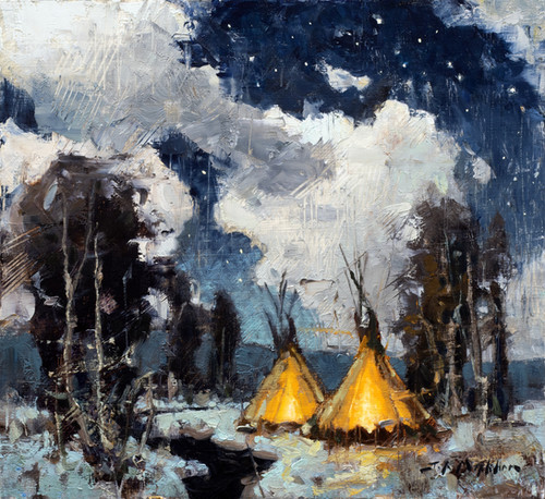 In the Dead of Winter by artist Jerry Markham | Lovetts Fine Art Gallery