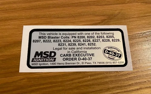 Honda CRX MSD Ignition Decal | Pink Lily Pad