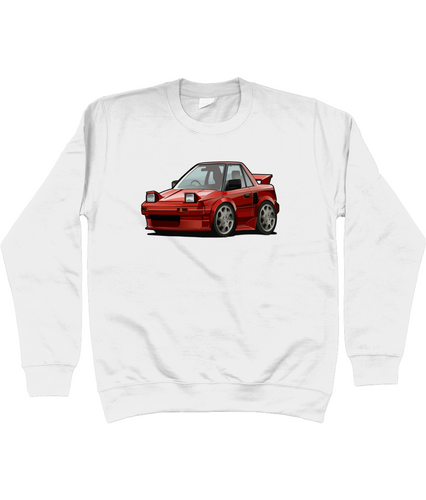 MR2 MK1 Cartoon Style Sweatshirt | Pink Lily Pad