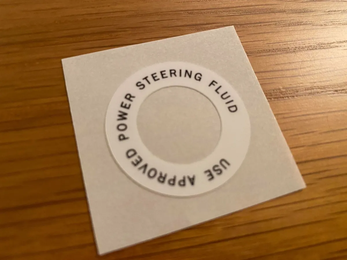 Mitsubishi Evolution Power Steering Fluid Decal | Pink Lily Pad