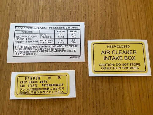 Mitsubishi Galant VR4 US spec Decal Pack | Pink Lily Pad