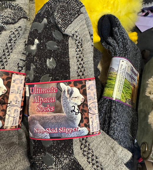 alpaca fluffy socks