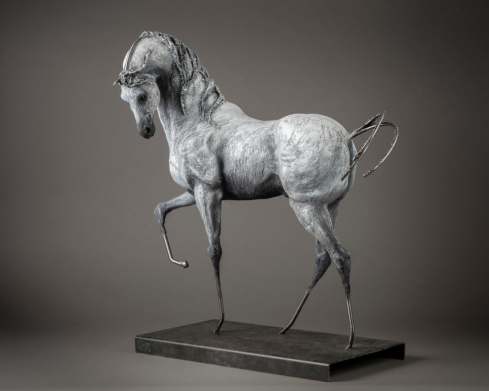 Sculpteure de ciment et acier | Andrée Marcoux artiste | QC Canada