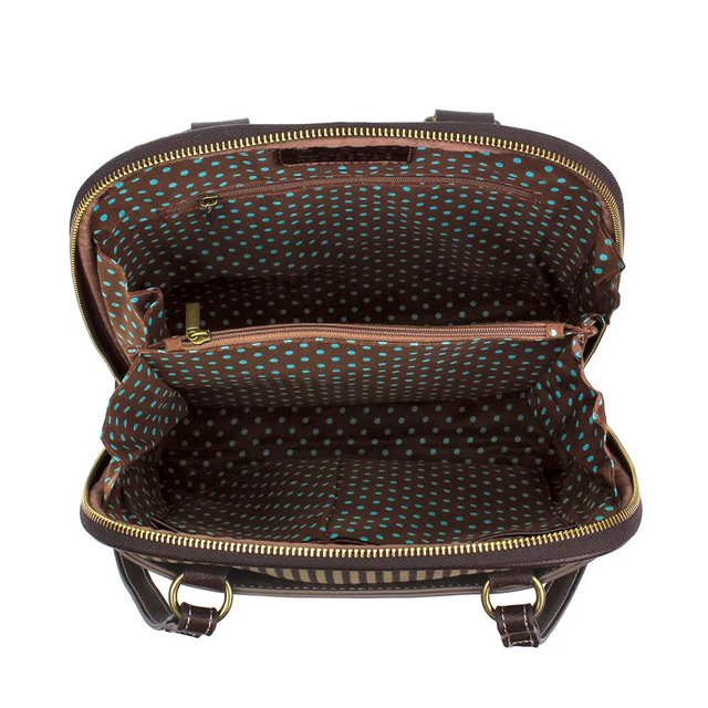 Chala Handbags Convertible Backpack Purse - Sunflower | Dancing Bears