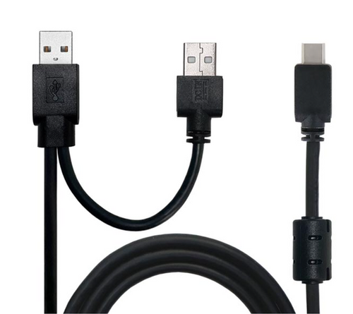 GeChic USB-A(Dual) to USB-C power and touch signal cable(2.5m ...