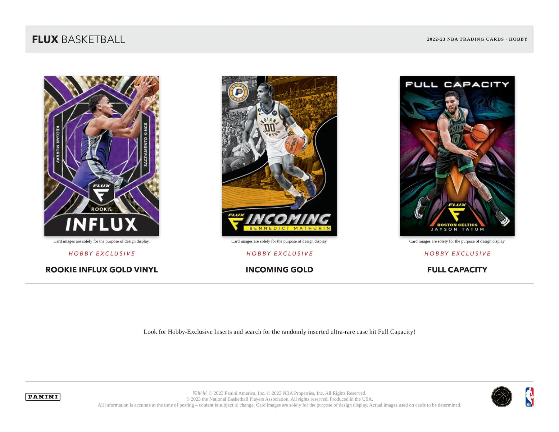 2022/23 Panini Flux Basketball Hobby Box | Show Me Collectibles