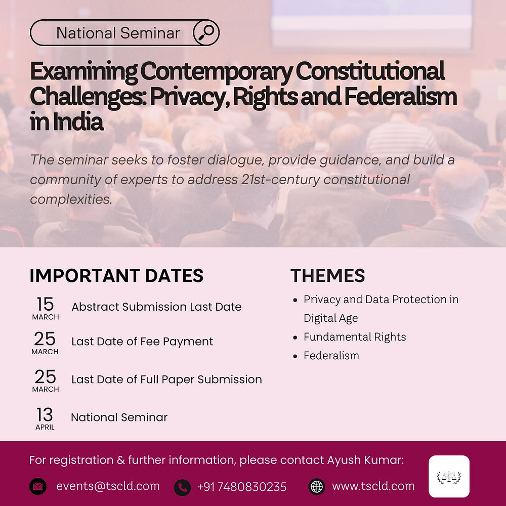 National Seminar on "Examining Contemporary Constitutional Challenges"