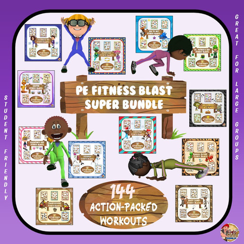PE Fitness Blast SUPER BUNDLE- 144 ACTION-PACKED Workouts ...