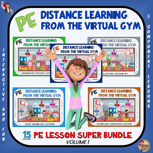 PE Distance Learning from the Virtual Gym- 15 Lesson Super Bundle ...