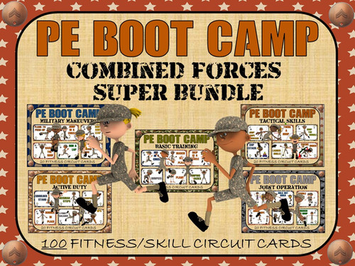 PE BOOT CAMP SERIES: Combined Forces: Super Bundle- 100 Fitness Circuit ...
