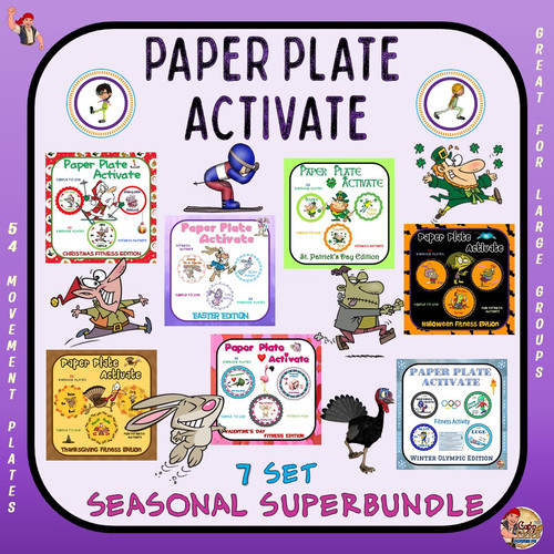 Paper Plate Activate- 7 Set, Seasonal Super Bundle | capnpetespowerpe