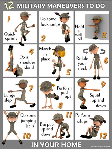 Distance Learning- 12 MILITARY MANEUVERS to do in Your Home ...