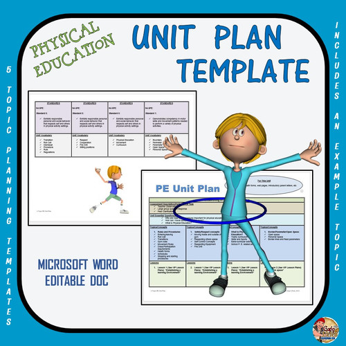 Physical Education Unit Plan- 5 "Ready to Use" Planning Templates ...