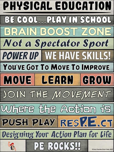 PE Poster: WORDS MATTER- Physical Education Advocacy Visual ...