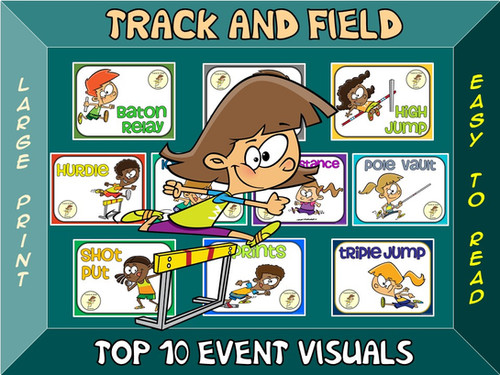 Track and Field- Top 10 Event Visuals- Simple Large Print Design ...