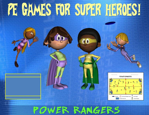 PE Games for Superheroes!- "Power Rangers" | capnpetespowerpe