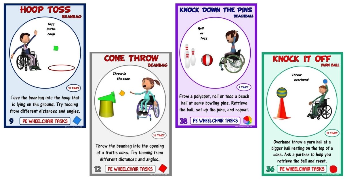 Adapted PE Activities: 25 Wheelchair Activities for Fun and Engaging PE ...