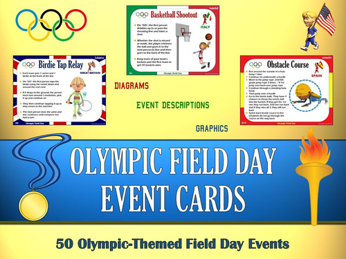 Olympic Field Day Event Cards- 50 Olympic-Themed Field Day Events ...