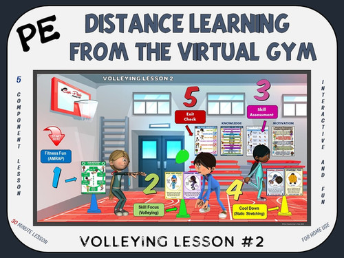 Distance Learning from the Virtual Gym- Volleying Lesson #2 ...
