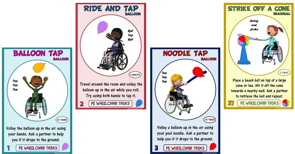 Adapted PE Activities: 25 Wheelchair Activities for Fun and Engaging PE ...