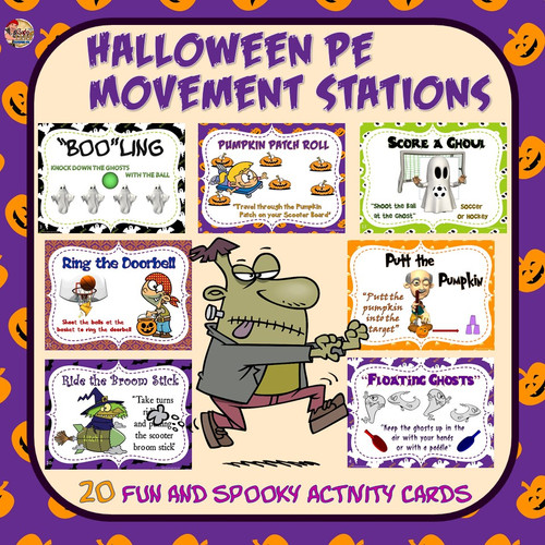 Halloween PE Movement Stations 20 Fun And Spooky Activity Cards halloween-pe-movement-stations-20-fun-and-spooky-activity-cards