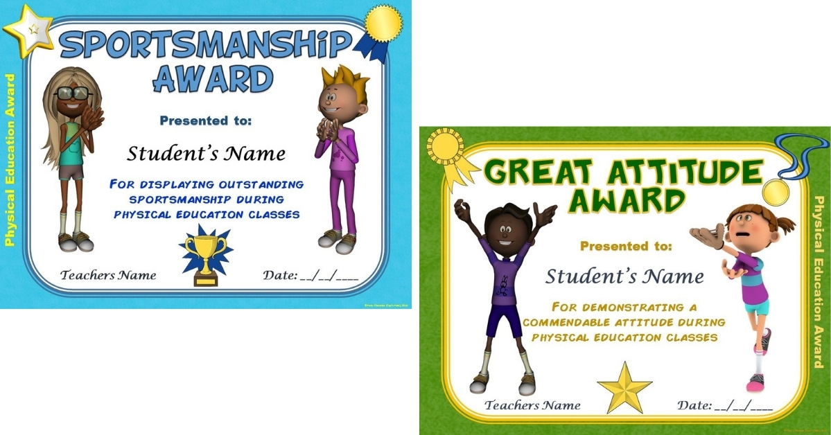 PE Certificates and Physical Education Awards: Ideas and Tips for ...