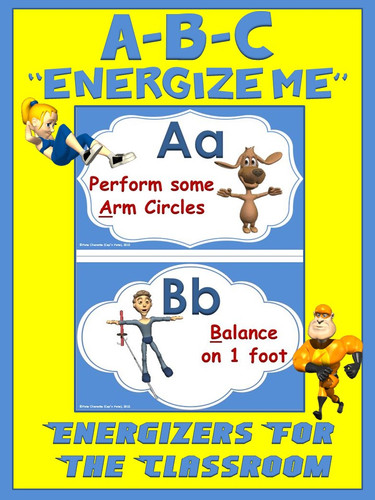 Classroom Energizers- ABC... "Energize Me" | capnpetespowerpe