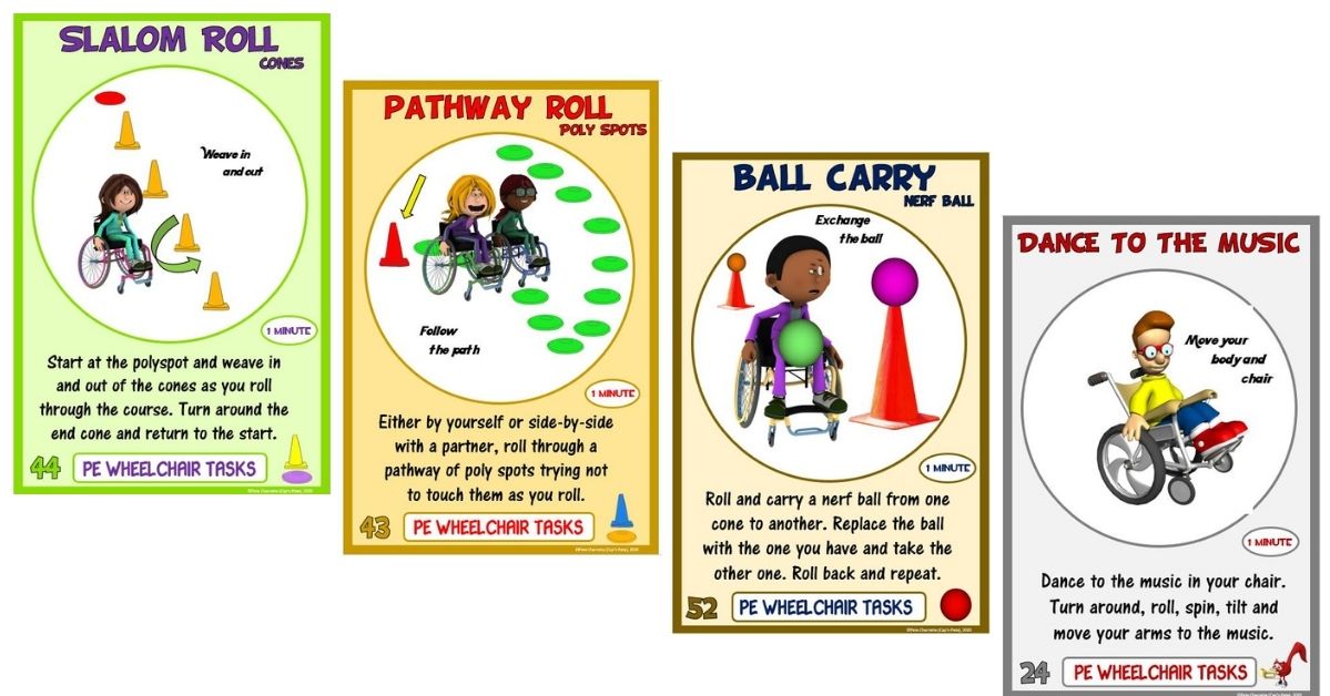 Adapted PE Activities: 25 Wheelchair Activities for Fun and Engaging PE ...