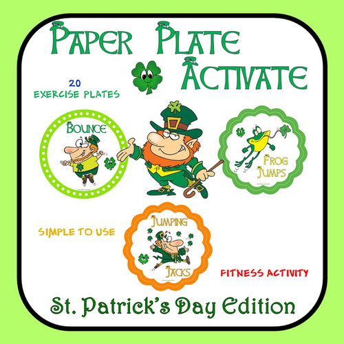 Paper Plate Activate- St. Patrick's Day Fitness Edition | capnpetespowerpe
