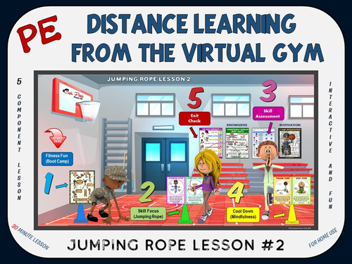 PE Distance Learning from the Virtual Gym- Jumping Rope Lesson #2 ...