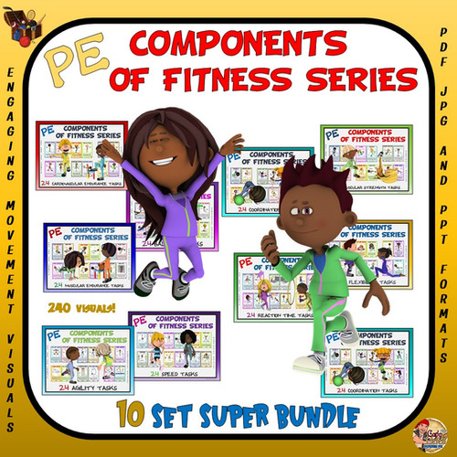 PE Components of Fitness Series-10 Set SUPER BUNDLE- Great for Social ...