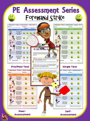 PE Assessment Series: Forehand Strike- 4 Versions | capnpetespowerpe
