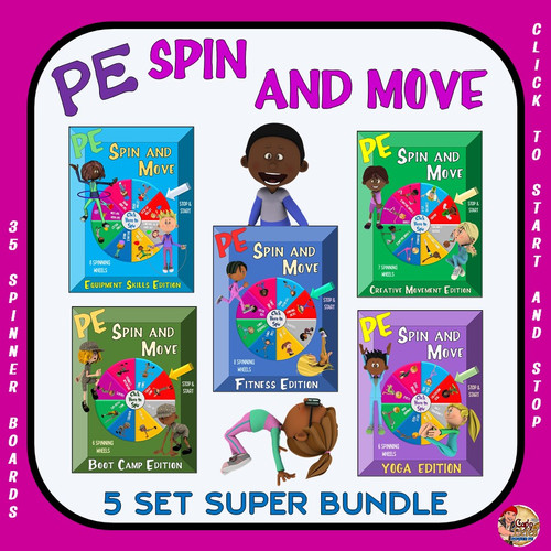 PE Spin and Move- 5 Set SUPER BUNDLE- 35 Spinning Wheels for ENGAGING ...