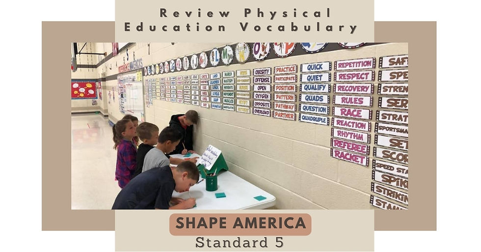 Physical Education Word Walls: Engaging Strategies for Active Learning