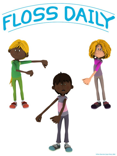 Floss Dance Fun Poster: FLOSS DAILY! | capnpetespowerpe