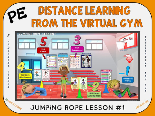 PE Distance Learning from the Virtual Gym- Jumping Rope Lesson #1 ...