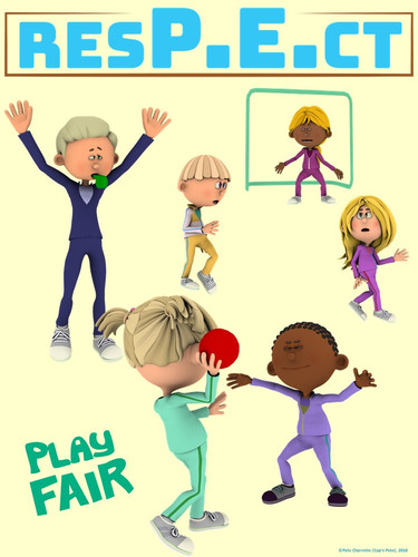 PE Advocacy Poster: ResPEct...Play Fair | capnpetespowerpe