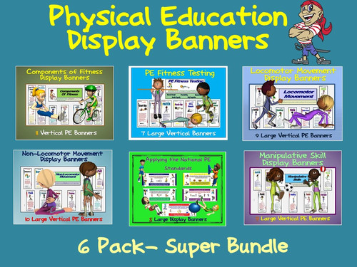 PE Display Banners (Large)- 6 Pack Super Bundle | capnpetespowerpe