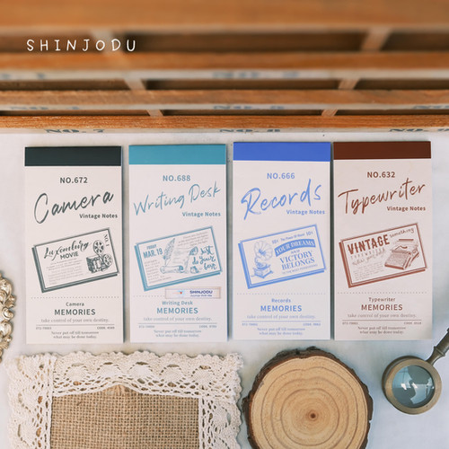 Vintage Notes Memories Series Paper Ephemera Booklet | Shinjodu