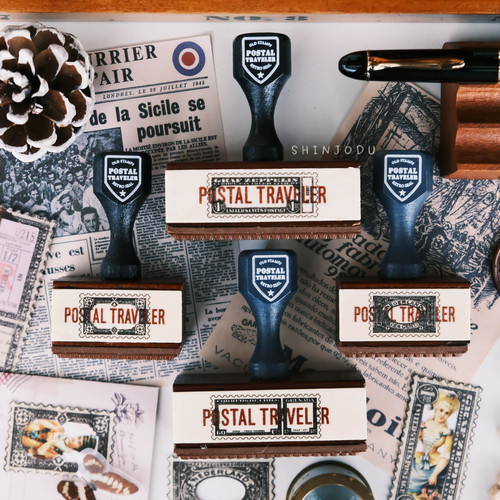 Postal Traveler Rubber Stamp | Shinjodu