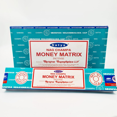 Satya Money Matrix Incense Sticks | Sanctuary Of Soul Alchemy