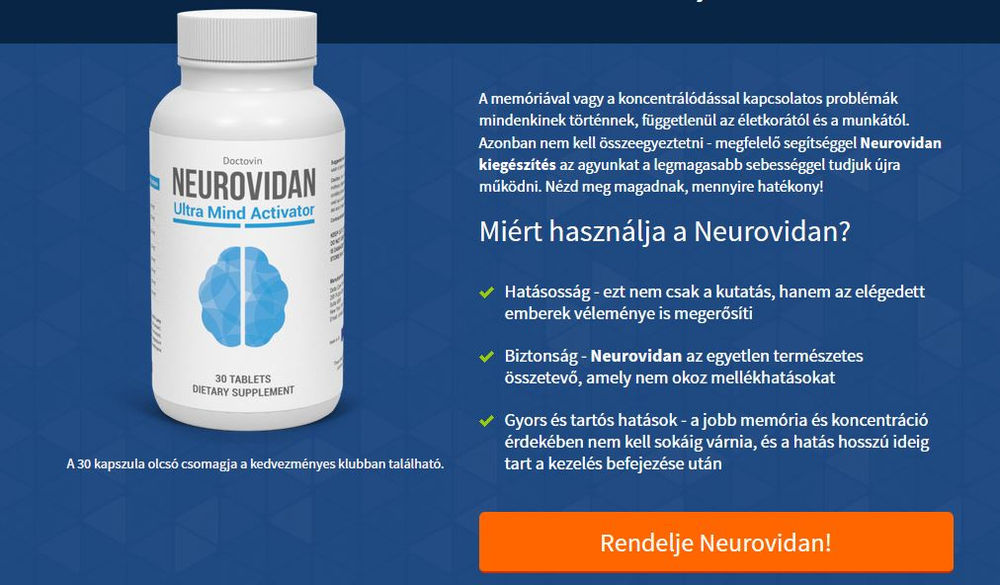 Neurovidan Ultra Mind Activator – Read Benefits and Side Effects & Pri