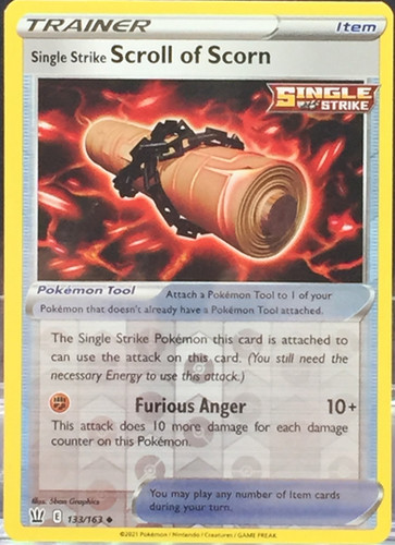 Single Strike Scroll Of Scorn - Reverse Holo - 133/163 - (NM-M ...