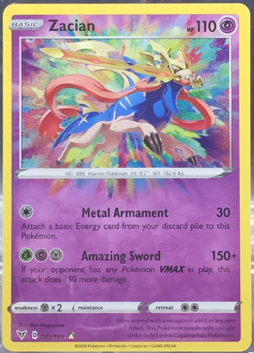 Zacian - Amazing Rare - 82/185 - (NM-M) | ManChildCollectables