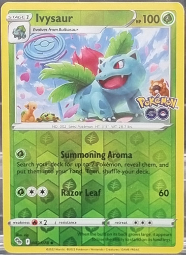 Ivysaur - Reverse Holo - 002/078 | ManChildCollectables