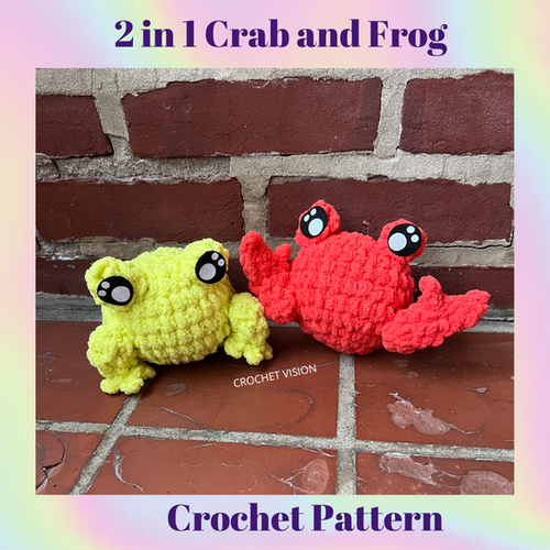 Fred the Frog and Chad the Crab Crochet Pattern | Crochet Vision