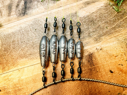 Internal wire Inline Weights | Nw Custom Jigs