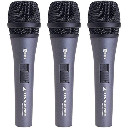 Sennheiser 800 Series Dynamic Microphone 3 Pack | LifeLike Atmospheres