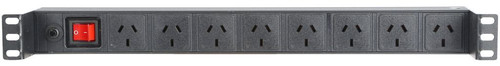 HORIZONTAL RACK POWER RAIL - 8 WAY GPO PDU - 10A GPO INPUT | LifeLike ...