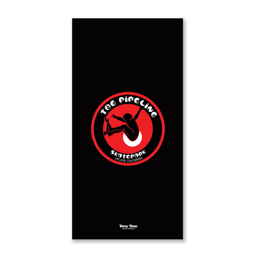 The Pipeline Skatepark Logo Beach Towel | TERRY TIME